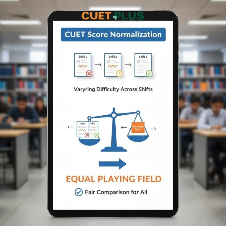 CUET Score Normalization & Percentile Calculator 2026 | CuetPlus